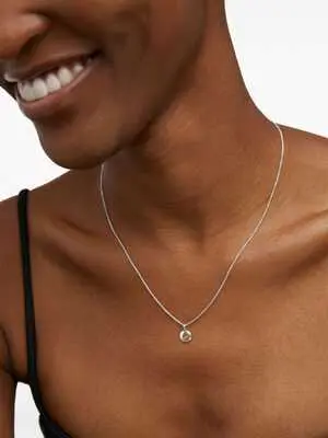 Monica Vinader November Citrine Birthstone Necklace - Silver