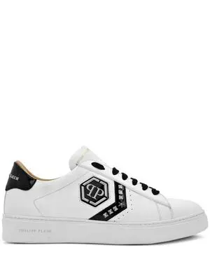Philipp Plein Lo-top Leather Sneakers