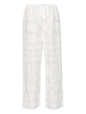 TOTEME Embroidered-monogram Trousers