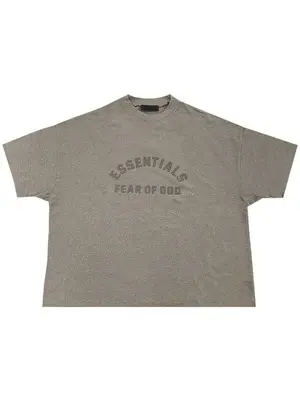 Fear Of God Logo-print Cotton T-shirt - Grey
