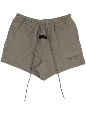 Fear Of God Logo-appliqué Track Shorts - Grey
