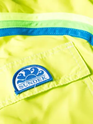 Sundek Logo-patch Striped Swim Shorts