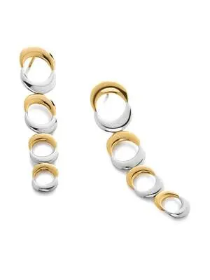 Monica Vinader Kissing Moon Cocktail Drop Earrings - Gold
