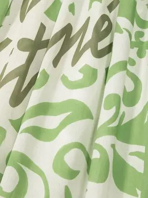 Maison Kitsuné Floral-print Cotton Scarf