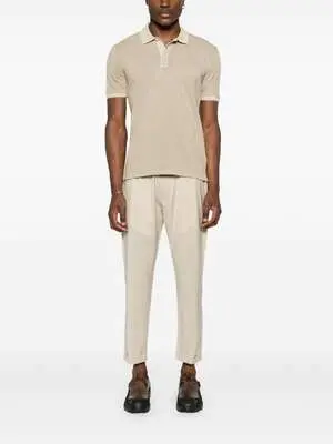 Woolrich Mackinack Logo-embroidered Polo Shirt - Neutrals