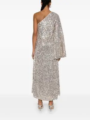 ROTATE BY BIRGER CHRISTENSEN Sequin Embellished One-shoulder Dress