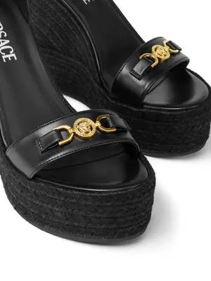 Versace Medusa '95 Wedge Espadrilles - Black