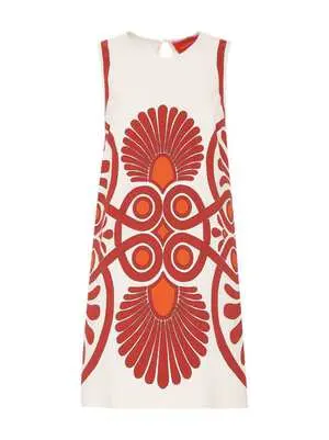Round Neck Thigh-Length Dresses