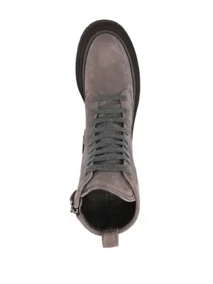Brunello Cucinelli Monili-detail Suede Boots - Grey