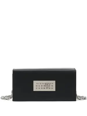 MAISON MARGIELA Numbers-motif Leather Shoulder Bag - Black