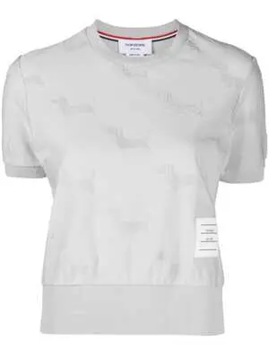 Thom Browne Hector Jacquard-terry T-shirt