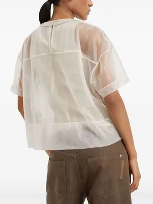 Brunello Cucinelli Semi-sheer Layered T-shirt