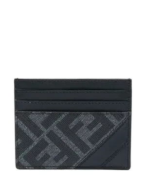 Fendi Diagonal Card Holder - Blue