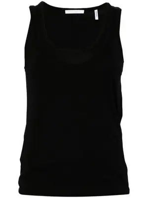 Helmut Lang Scoop-neck Tank Top - Black