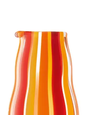 LSA INTERNATIONAL Folk Striped Glass Vase