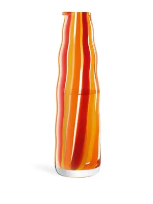 LSA INTERNATIONAL Folk Striped Glass Vase