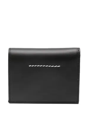 MAISON MARGIELA Numbers-motif Leather Wallet - Black