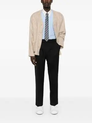 Drole De Monsieur Logo-embroidered Trousers - Black