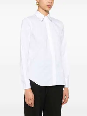 Brunello Cucinelli Monili-chain Poplin Shirt - White