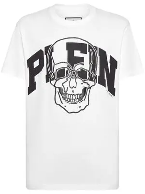 Philipp Plein Skull-print Cotton T-shirt - White