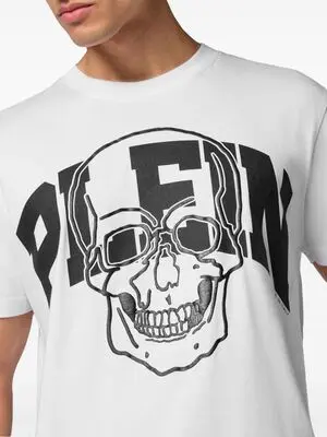 Philipp Plein Skull-print Cotton T-shirt - White