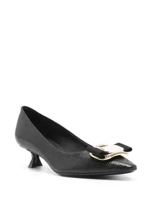 FERRAGAMO Vara 40mm Leather Pumps