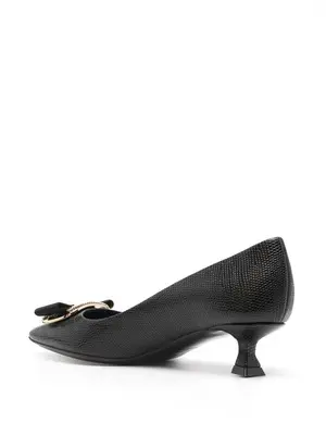 FERRAGAMO Vara 40mm Leather Pumps