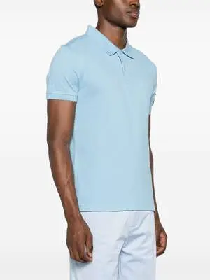 Calvin Klein Logo-patch Piqué Polo Shirt - Blue