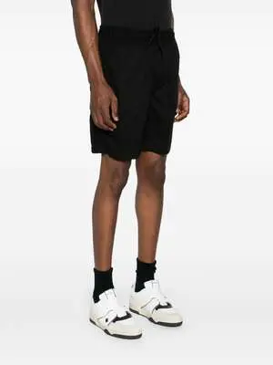Calvin Klein Logo-patch Twill Bermuda Shorts - Black