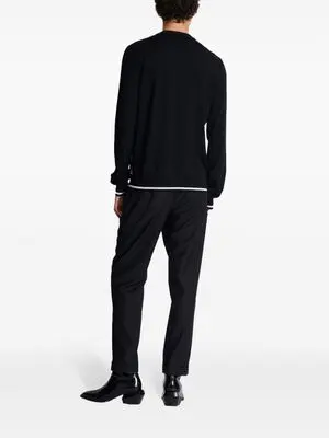 Balmain Paris Diamond Wool Jacquard Jumper