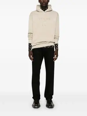 VTMNTS Logo-print Cotton Hoodie - Neutrals
