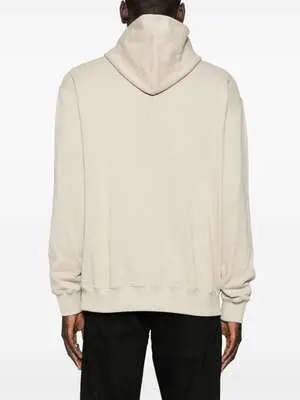 VTMNTS Logo-print Cotton Hoodie - Neutrals