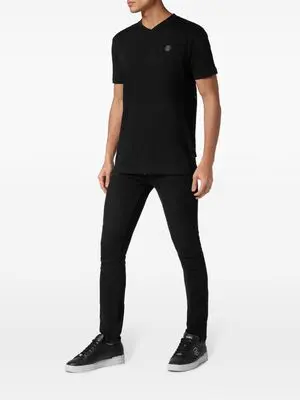Philipp Plein Logo-appliqué Cotton T-shirt