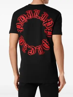 Philipp Plein Logo-appliqué Cotton T-shirt