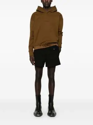 Saint Laurent Logo-embroidered Cotton Hoodie