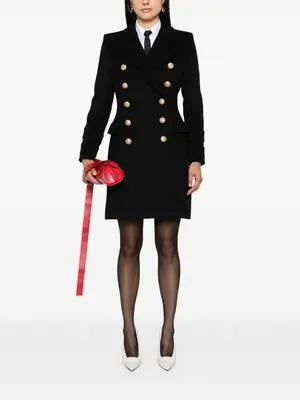 Balmain Double-breasted Wool Coat