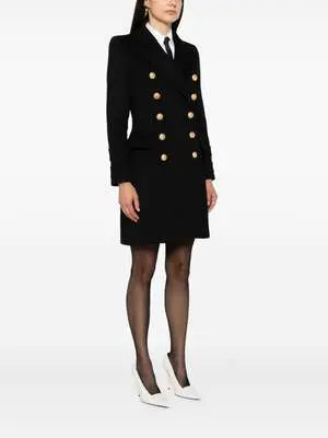 Balmain Double-breasted Wool Coat