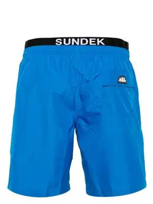 Sundek Logo-appliqué Layered Swim Short