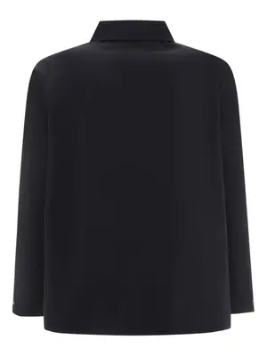 A.p.c. Embroidered Logo Shirt Jacket - Black