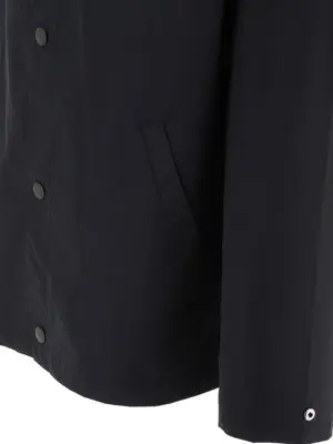 A.p.c. Embroidered Logo Shirt Jacket - Black