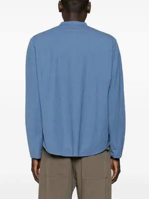 Harris Wharf London Band-collar Polo Shirt