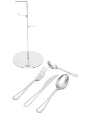 KNINDUSTRIE Logo-engraved Flatware Set - Silver
