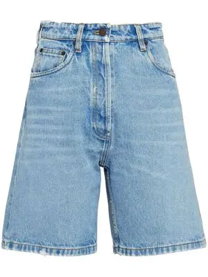 Prada High-rise Denim Shorts
