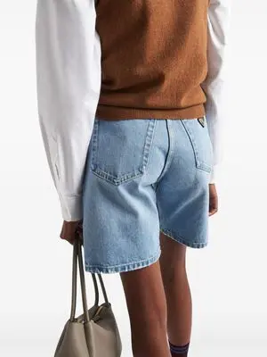 Prada High-rise Denim Shorts