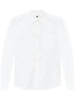 Eytys Otis Perforated Cotton Shirt - White