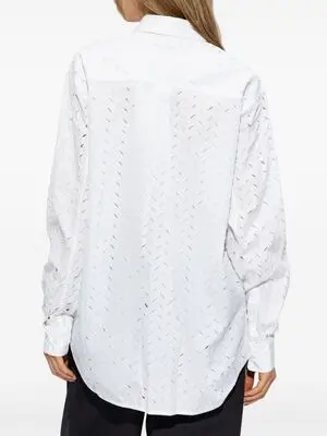 Eytys Otis Perforated Cotton Shirt - White