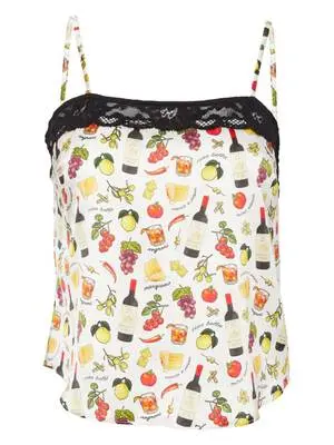 Fleur Du Mal Curved Hem Camis Tanks For Women