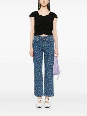B+AB Textured Ruched Top
