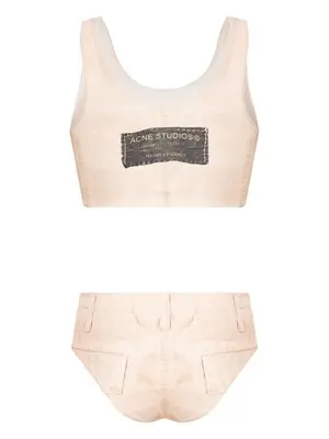 Acne Studios Trompe L'oeil-print Bikini