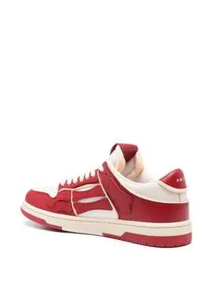 Amiri Collegiate Skel Panelled Sneakers - Red